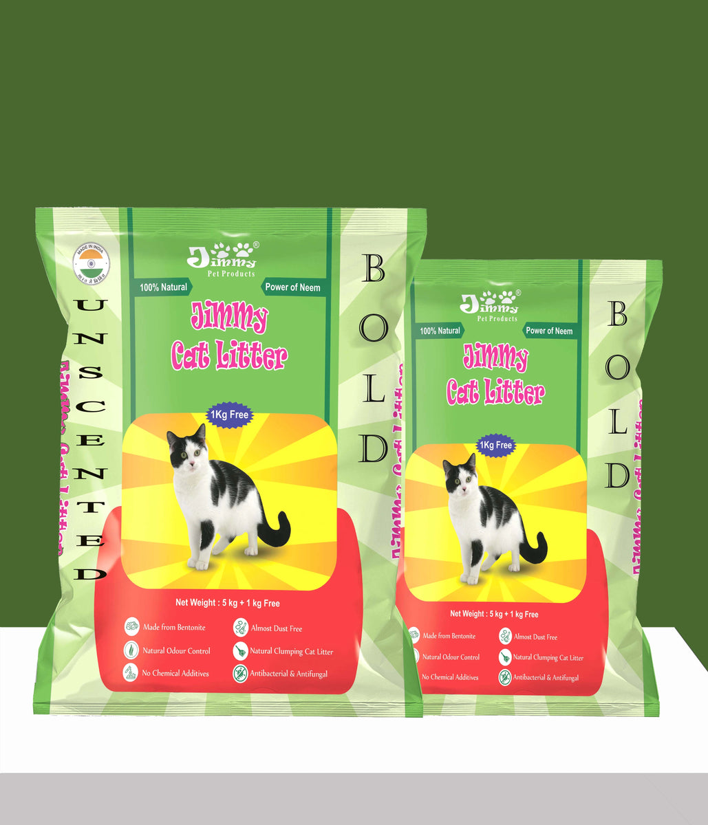 JiMMy Pet Products Cat Litter Bold Granules Unscented 12 Kg ...